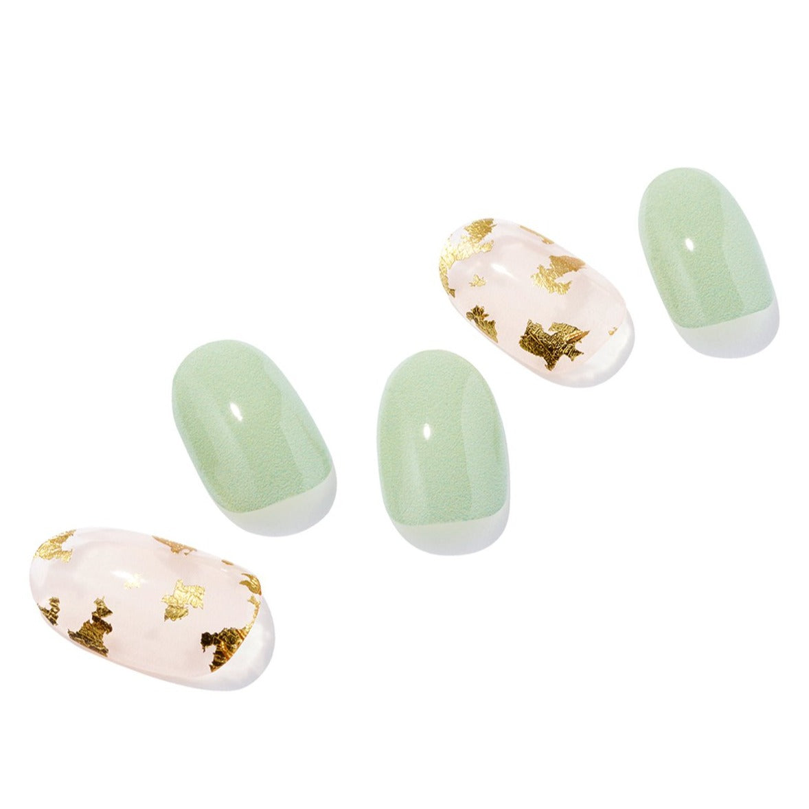Unhas em Gel Semi Curado | Green Gold Latte| Aelina Nail – ælina nail